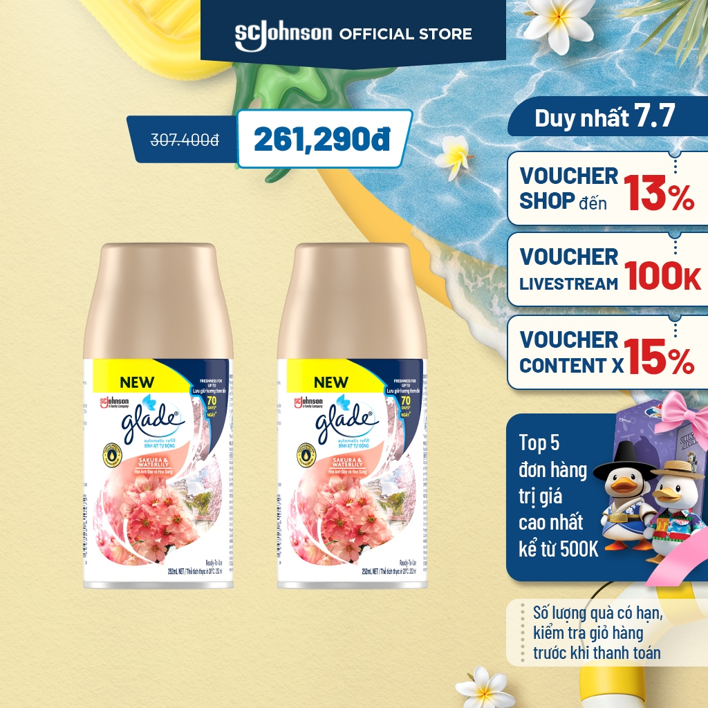 GLADE Combo 2 Lõi Xịt 252ml – Hương Anh Đào Lily | Shopee Việt Nam