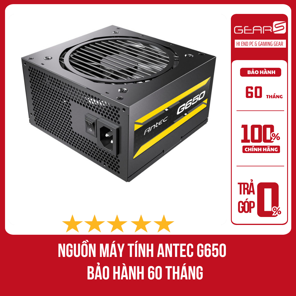 [FULL VAT] Nguồn Máy Tính ANTEC GOLD Plus G650 650W(2xCPU, Semi-Modul ...