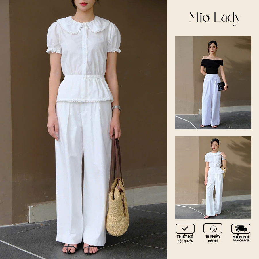 Quần Linen Nữ Ống Suông Xếp Ly, Lưng Chun Sau – Vải Mềm Mát, Tôn Dáng ...