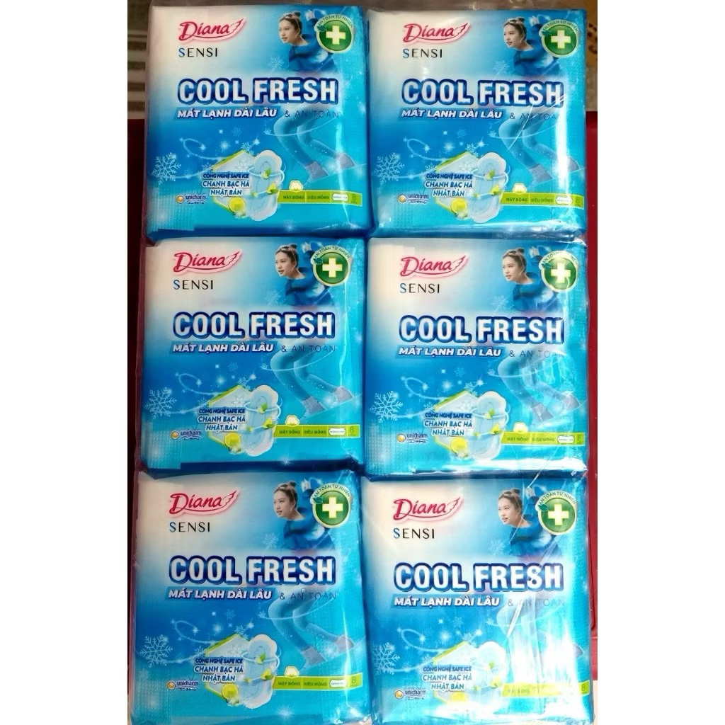 COMBO 6 GÓI BVS DIANA SENSI COOL KHÔNG CÁNH | Shopee Việt Nam