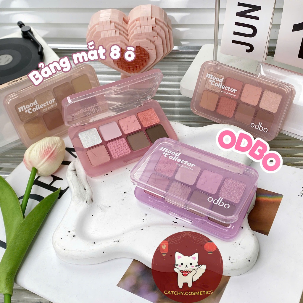 [ODBO] Bảng Phấn Mắt Odbo 8 Ô Nhũ Lì Trong Suốt, Mood Collector Eye Palette, 7.2g (OD2030 ...