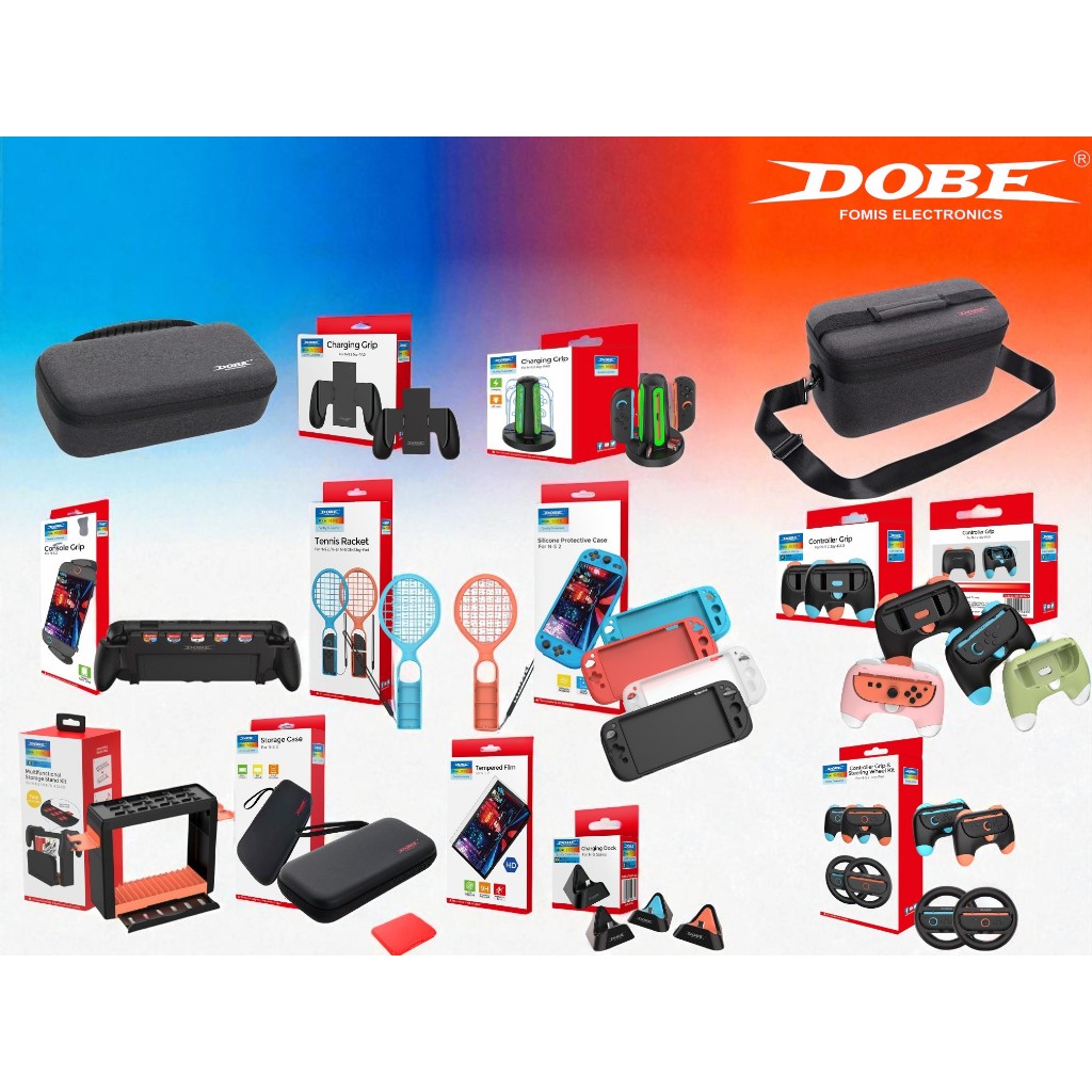 Phụ Kiện Nintendo Switch 2 Dobe/ Grip Controller/ Vô Lăng/ Vợt/ Trap ...