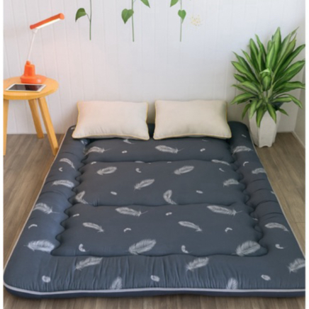 Topper nệm Nhật dày 8cm màu xám lông vũ đủ size 1mx2m,1m2 x 2m,1m4 x 2m ...