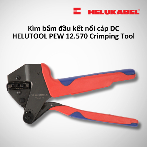 Kìm bấm đầu kết nối cáp DC HELUKABEL HELUTOOL PEW 12.570 Crimping Tool ...