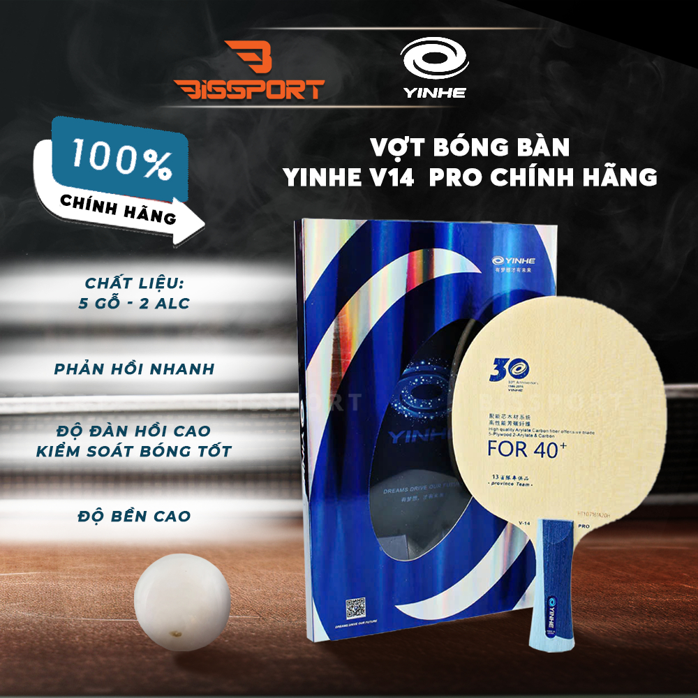 Cốt Vợt Bóng Bàn Yinhe V14 Pro Chính Hãng - 5 Gỗ 2 ALC - Sử Dụng Cấu ...