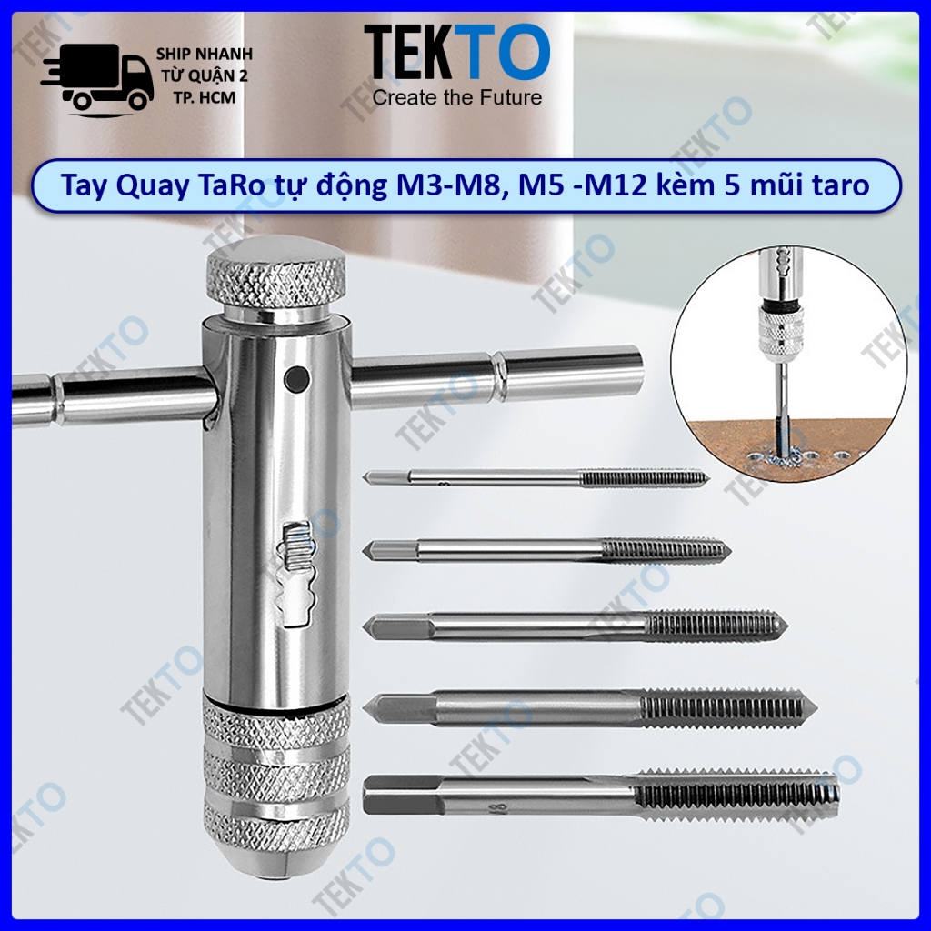 Tay Quay Taro đường kính từ M3-M8, tay quay tạo ren thủ công tiện dụng - 054 | Shopee Việt Nam