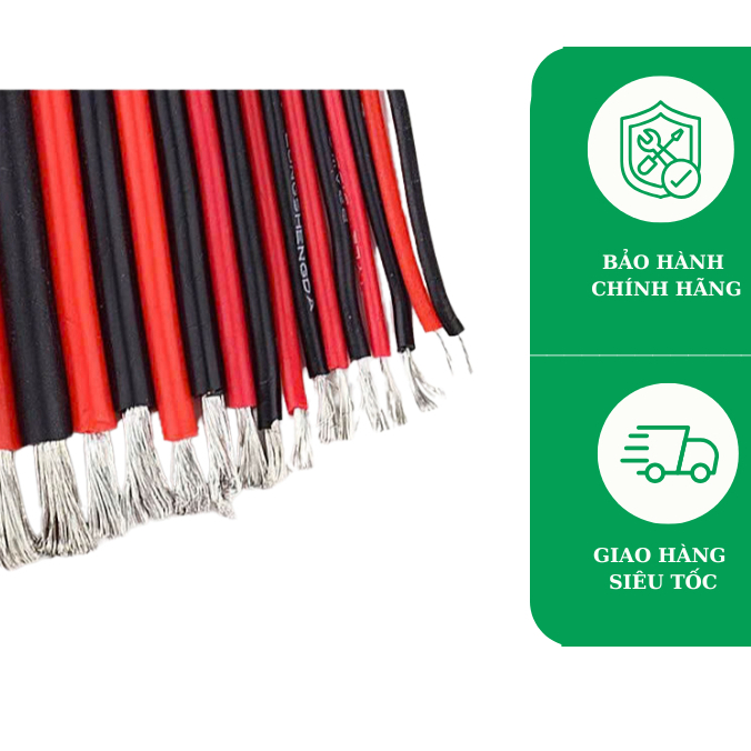 (1m) Dây silicone chịu nhiệt siêu dẻo 6AWG 8AWG 1M Màu Đen Đỏ | Shopee Việt Nam