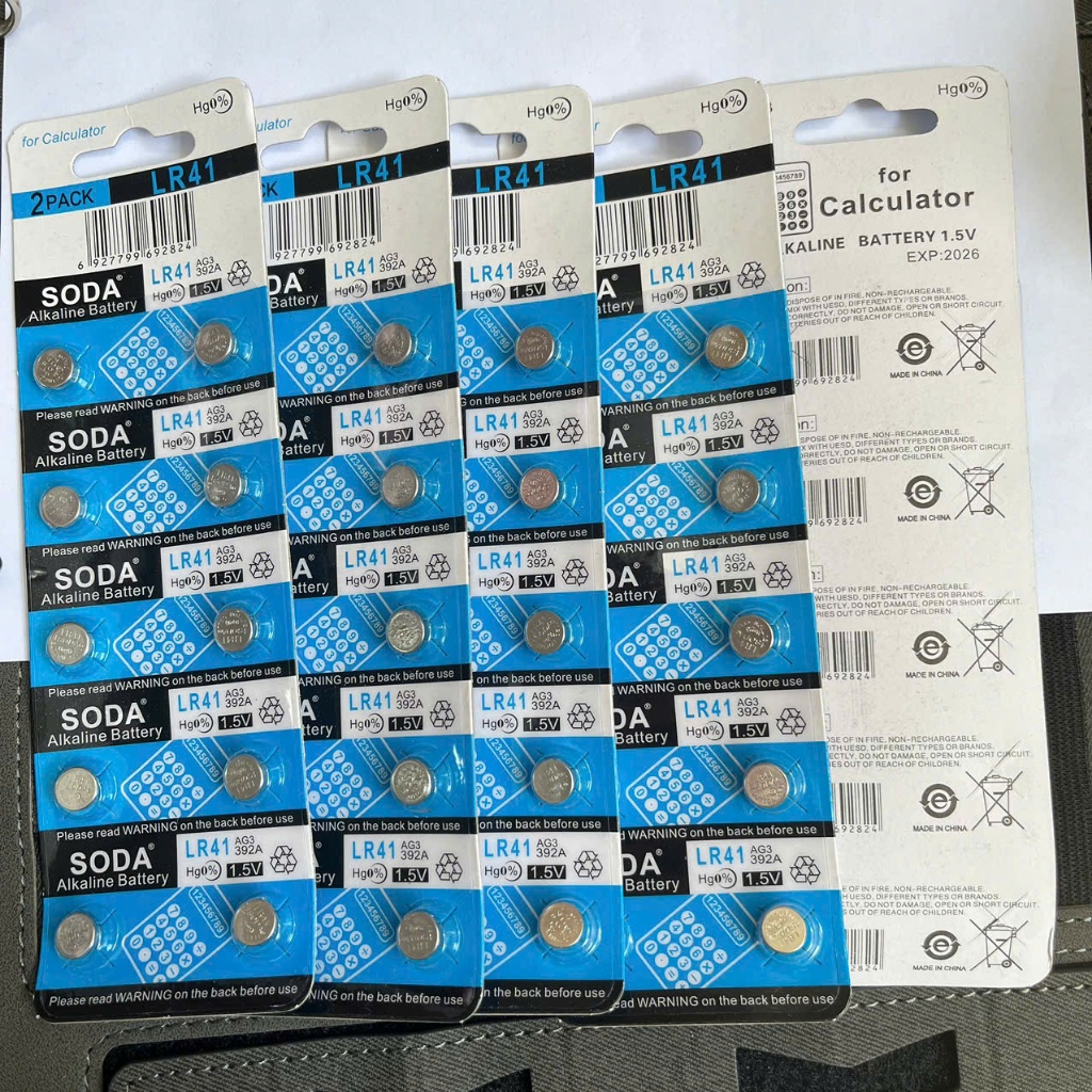 Combo 5 vỉ (50 viên) Pin cúc áo 1.5v LR41 192 L736F AG3-LR41-392A chính ...