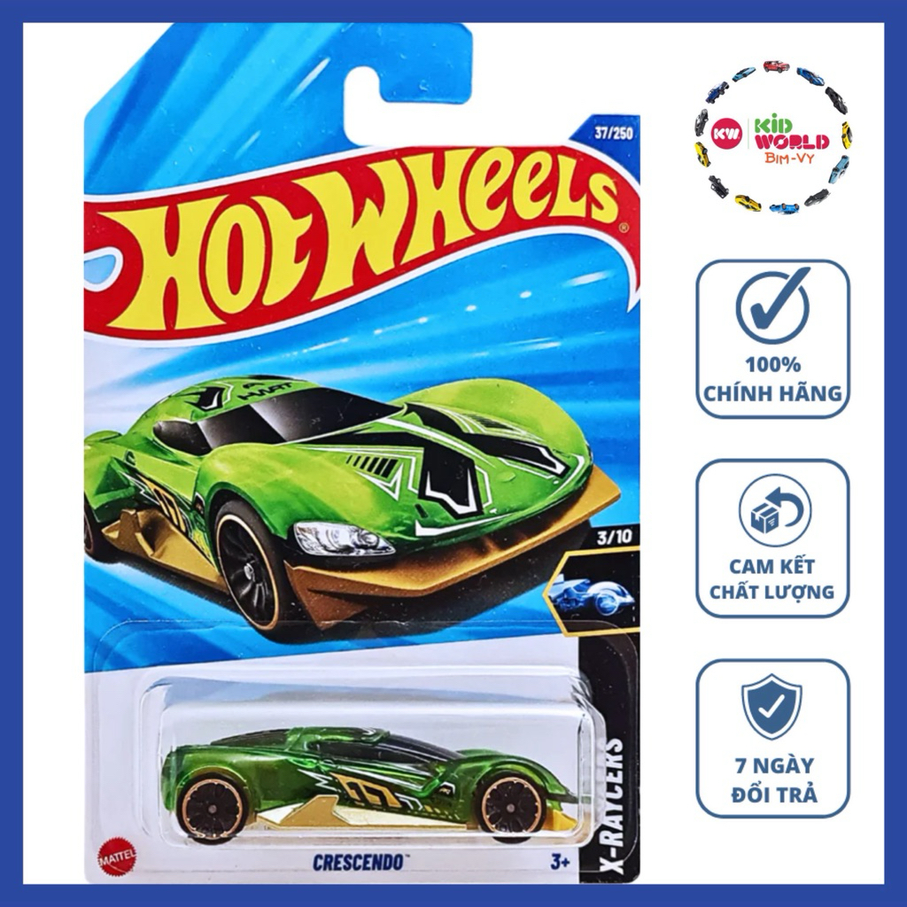 Xe mô hình Hot Wheels basic Crescendo HYX85. | Shopee Việt Nam
