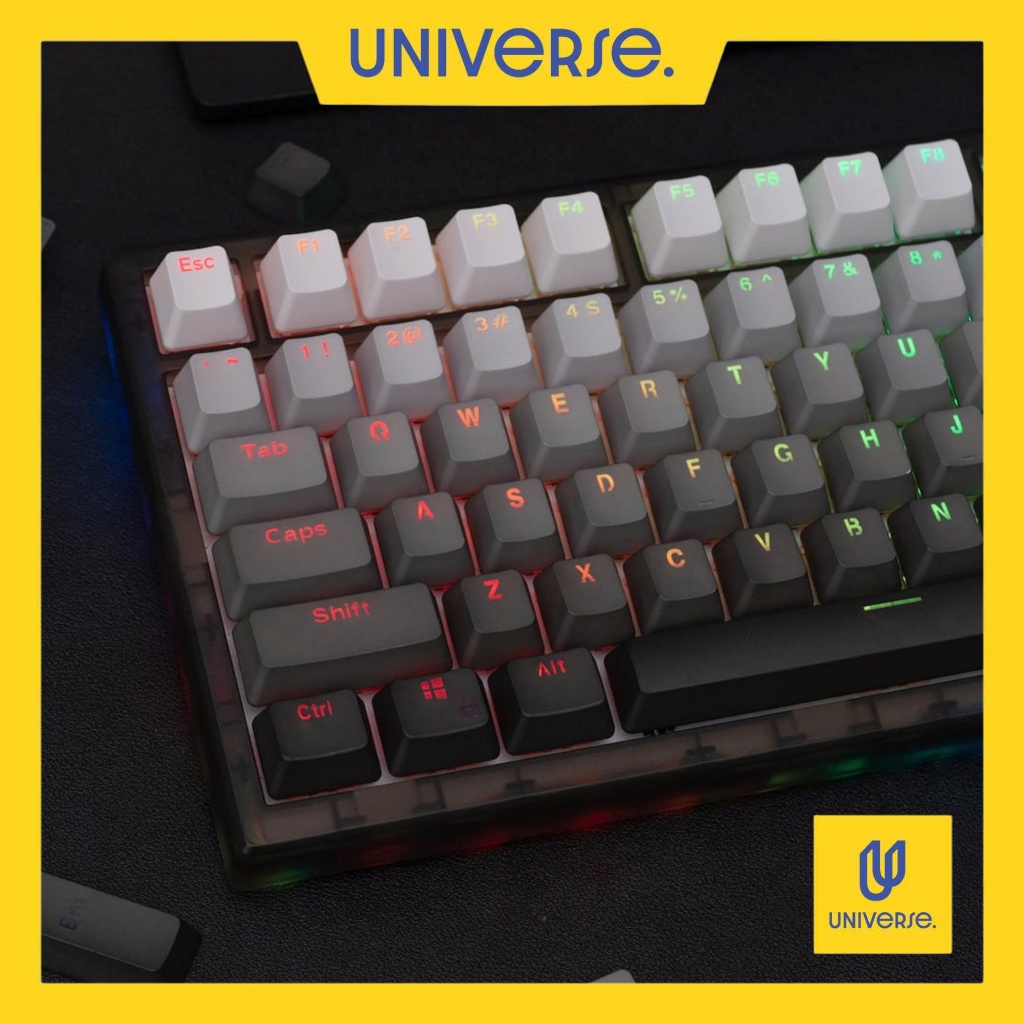Keycap xuyên led mạch ngược top print - keycap gradient oem profile ...