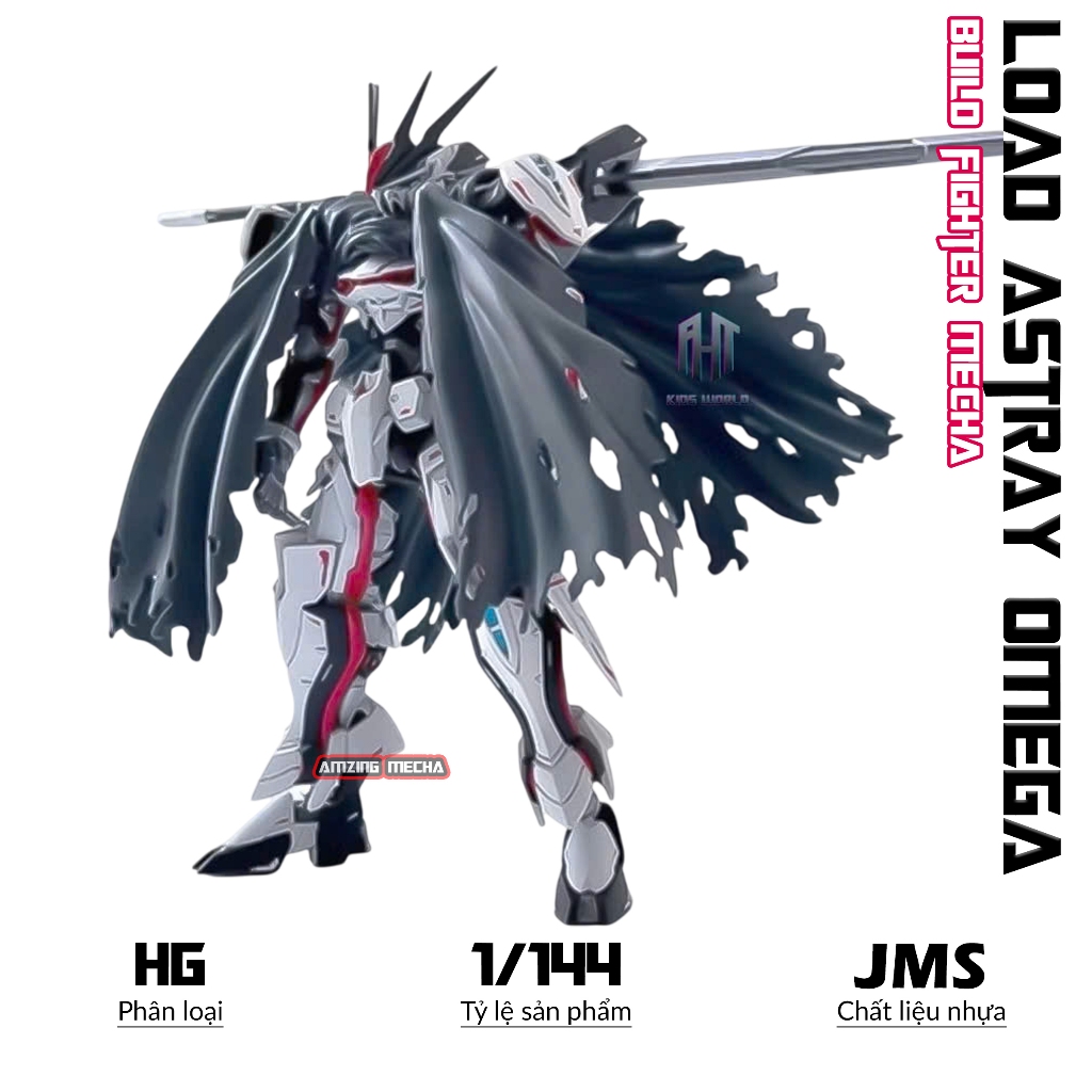 Mô hình HG Load Astray Omega (tặng đế, áo choàng, decal nước), 1/144 ...