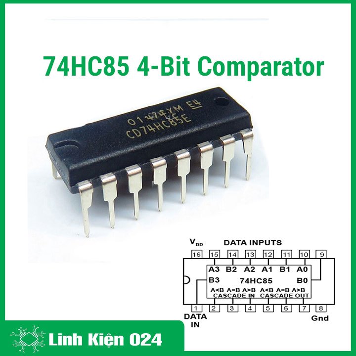 74HC85 4-Bit Comparator IC (74HC85 IC) DIP-16 | Shopee Việt Nam