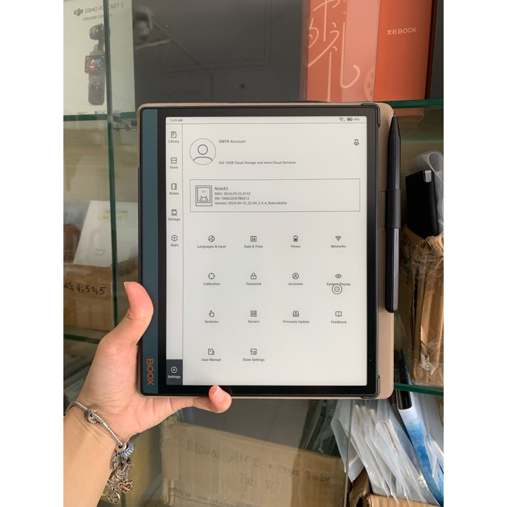 MÁY ĐỌC SÁCH BOOX NOTE X2 LIKE NEW - BẢN NỘI ĐỊA BOOX NOTE AIR 2 PLUS ...