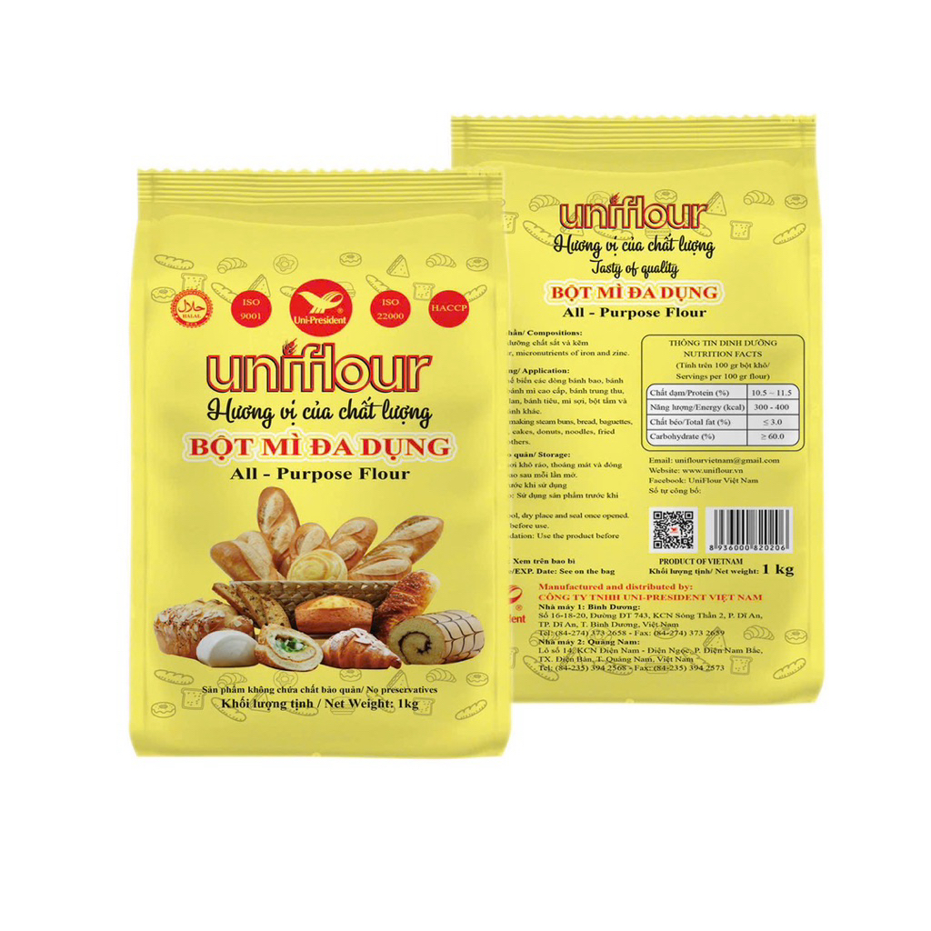 Bột mì đa dụng uni flour gói 1kg | Shopee Việt Nam