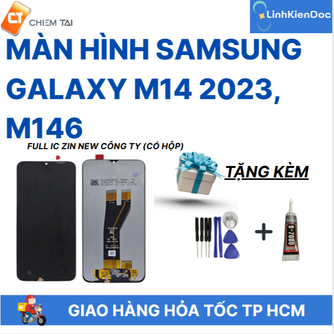 Màn hình Samsung Galaxy M14 2023, M146 full IC zin new công ty (Màu đen ...