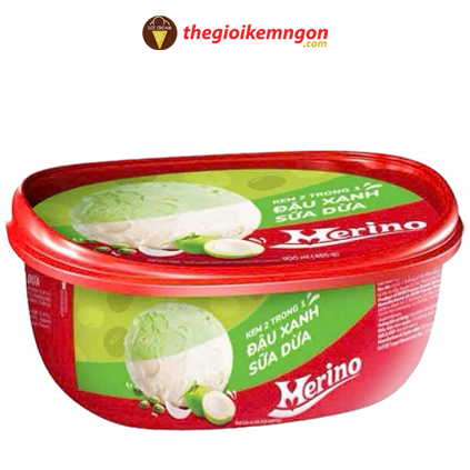 Kem hộp Merino 2 trong 1 đậu xanh sữa dừa (900ML) | Shopee Việt Nam