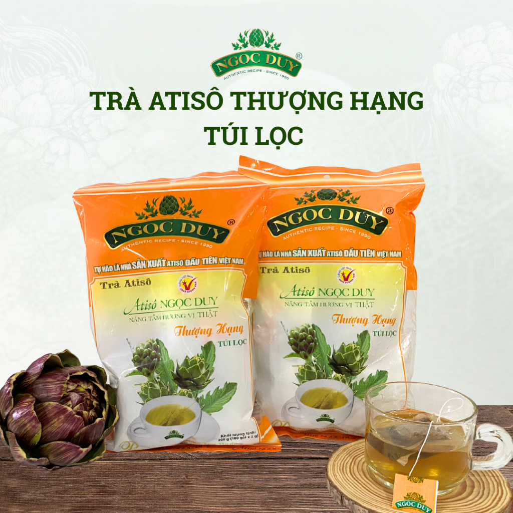 Trà atiso túi lọc Ngọc Duy Đà Lạt xuất Hàn 100% atiso thanh nhiệt, đẹp ...
