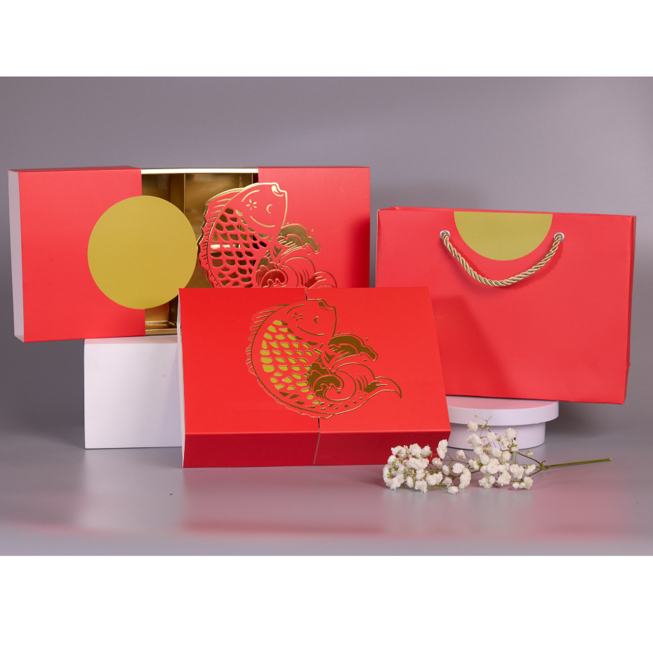 10 Hộp 6 bánh trung thu mini 75g -100g - Hộp 6 bánh Nguyệt Ngư đựng 6 ...