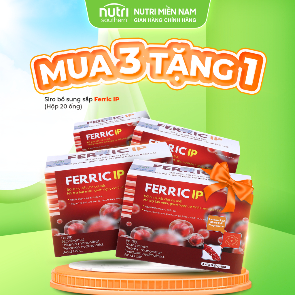 Sắt Hữu Cơ FERRIC IP - Giúp Bổ Máu và Giảm Nguy Cơ Thiếu Máu Do Thiếu ...
