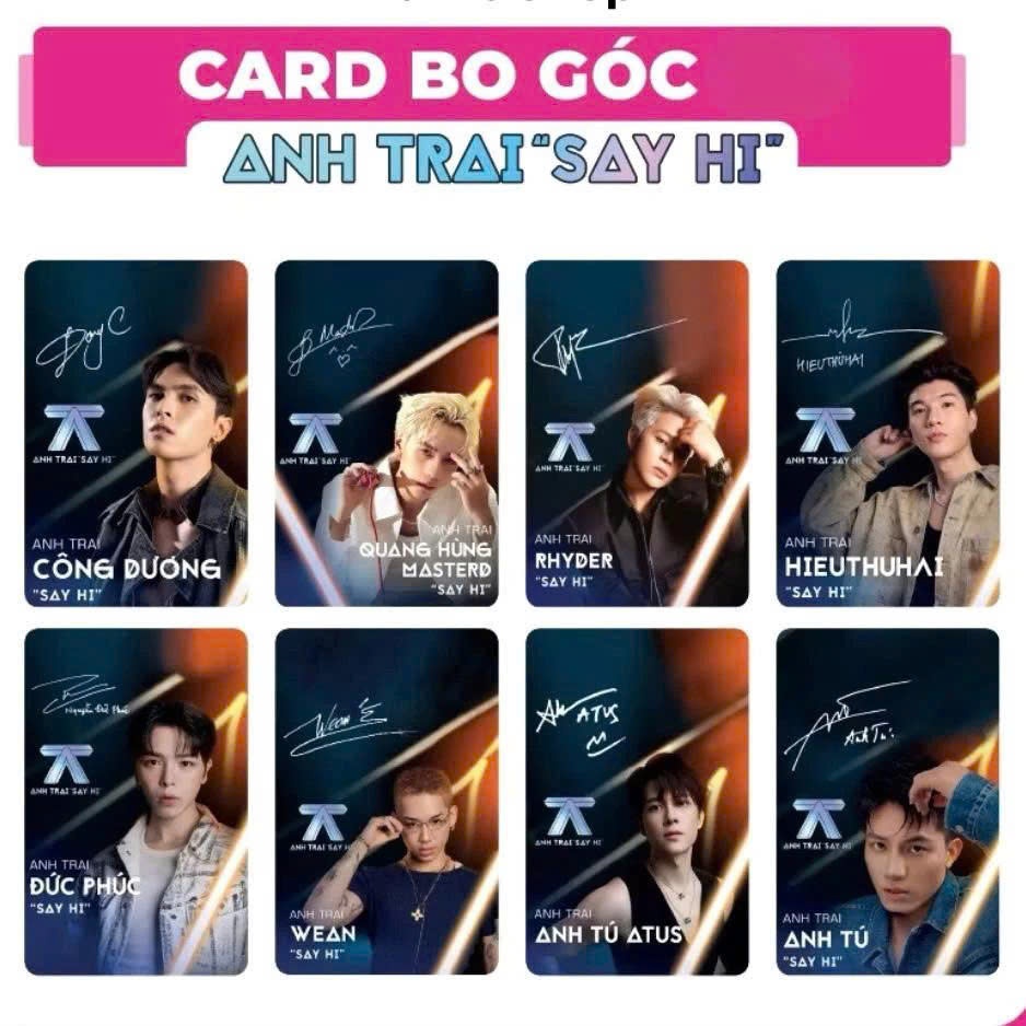 Card Anh Trai Say Hi Card Bo Góc Thẻ Bài Thần Tượng Sưu Tập Hieuthuhai ...