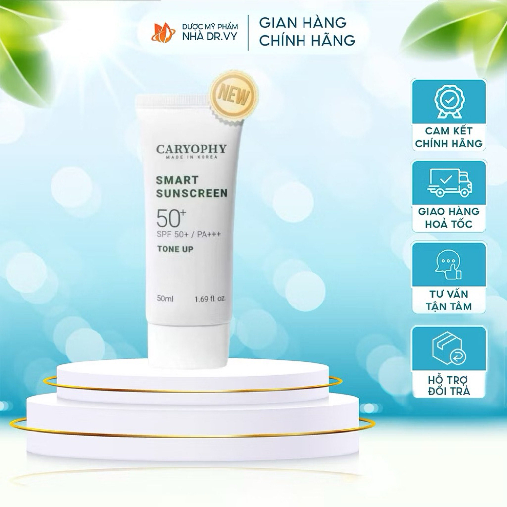 Kem chống nắng nâng tông Caryophy Smart Tone Up Sunscreen phù hợp da ...