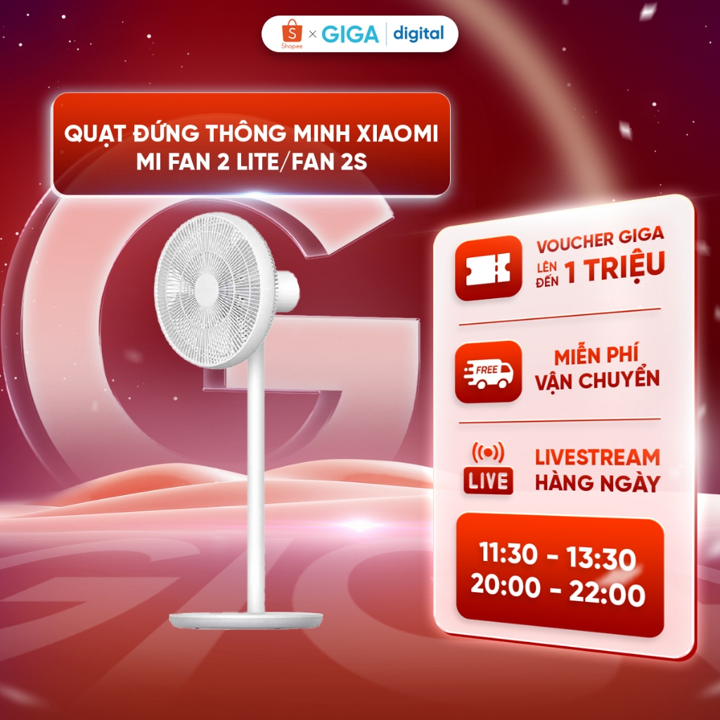 Quạt đứng thông minh Xiaomi Mi Fan 2 Lite/ Fan 2S - Quạt điện góc quay ...