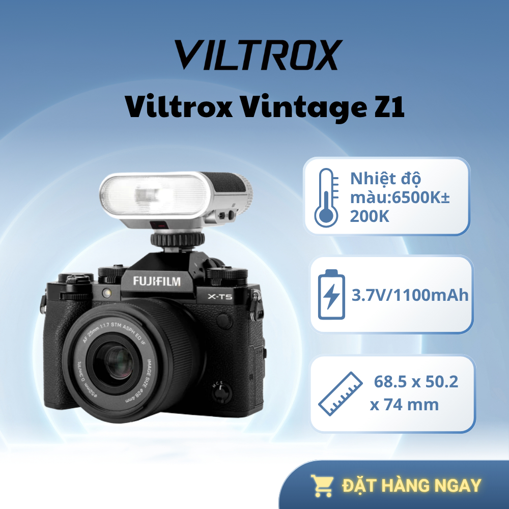 VILTROX VINTAGE Z1 - Đèn Flash Dành Cho Máy Ảnh Fujifilm / Sony / Canon ...