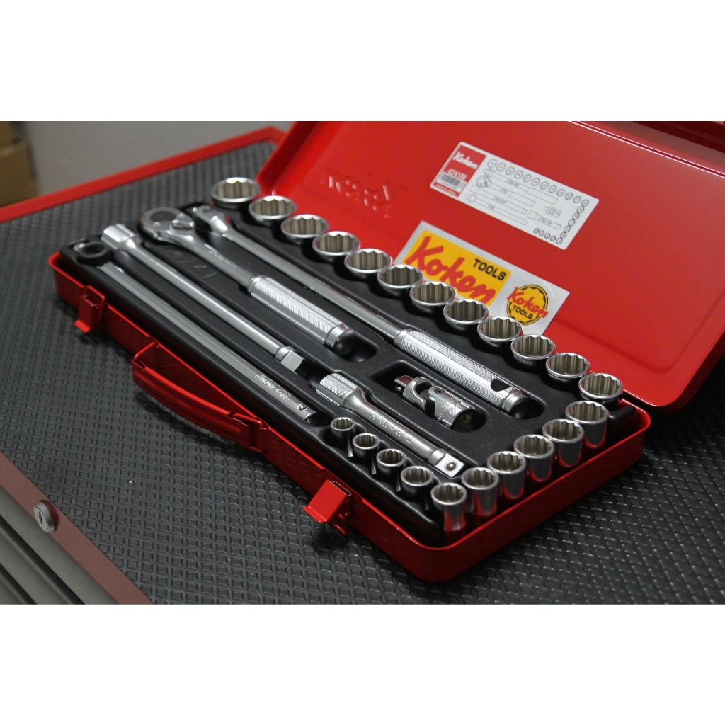 Bộ đầu khẩu Koken 1/2 inch 4241M - Bộ tuýp Nhật gồm 28 chi tiết chính hãng - Made in Japan ...