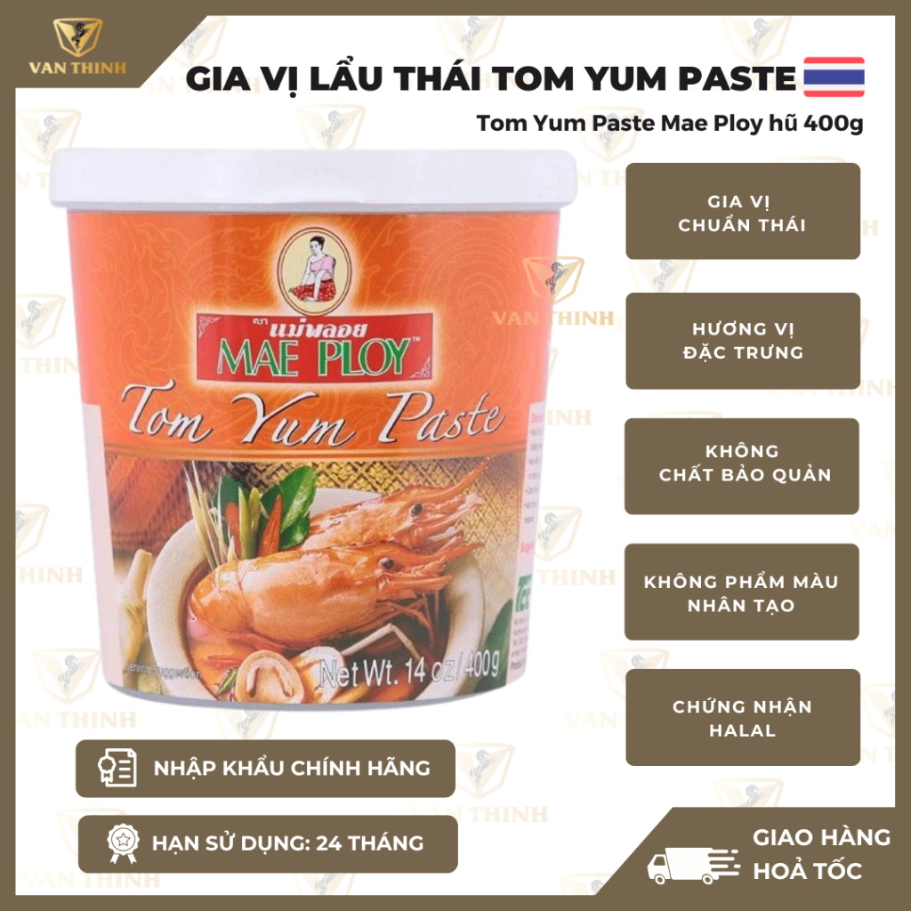 [HSD•05/2027] MAE PLOY Gia Vị Lẩu Thái Hộp 400gr Tom Yum Paste | Shopee Việt Nam