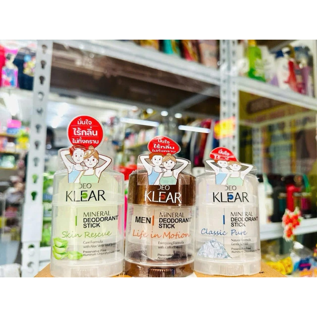 Lăn nách đá khoáng Deo Klear 70gr hàng Thái Lan đủ màu đủ mùi - Lăn ...