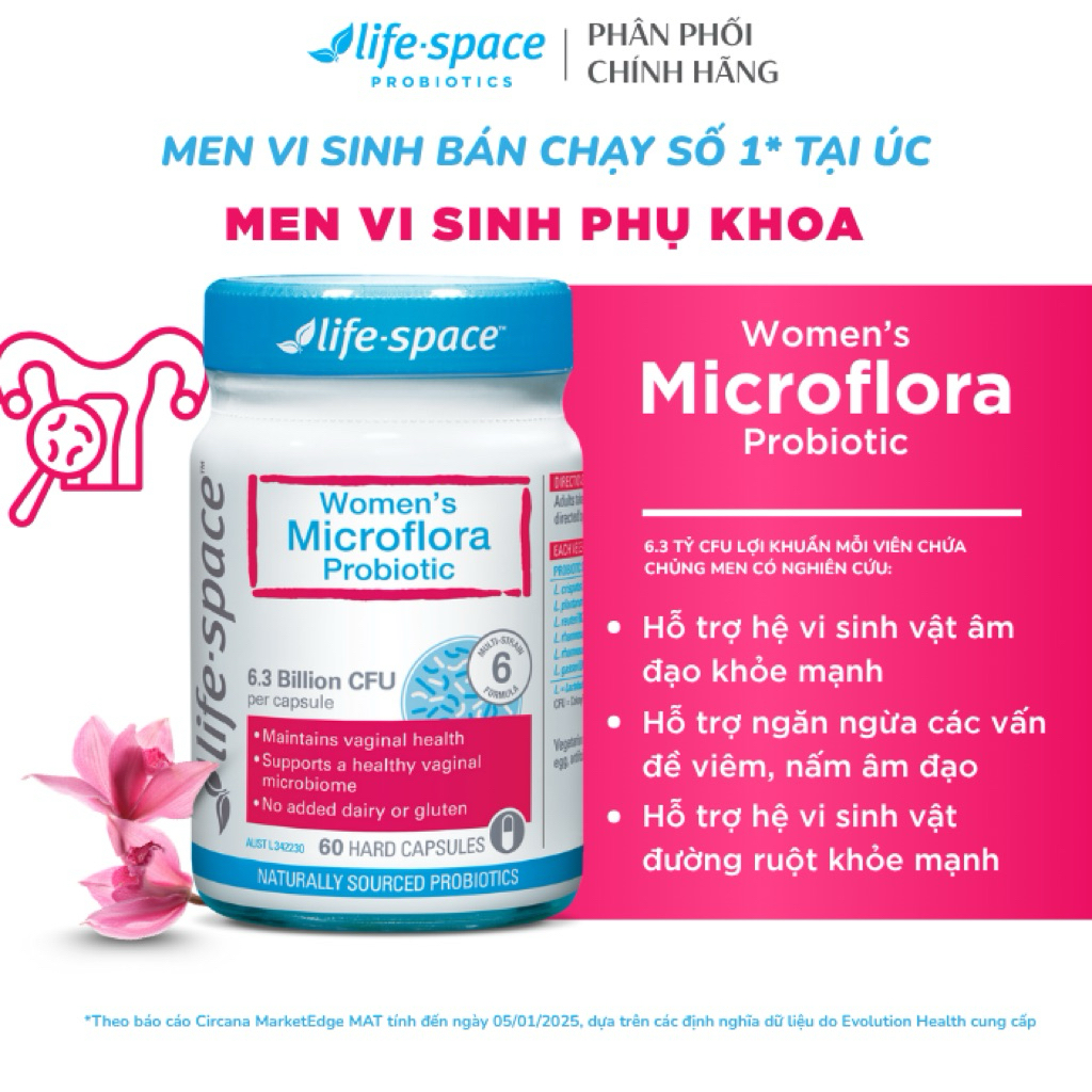 Men vi sinh phụ khoa Lifespace Microflora | Shopee Việt Nam