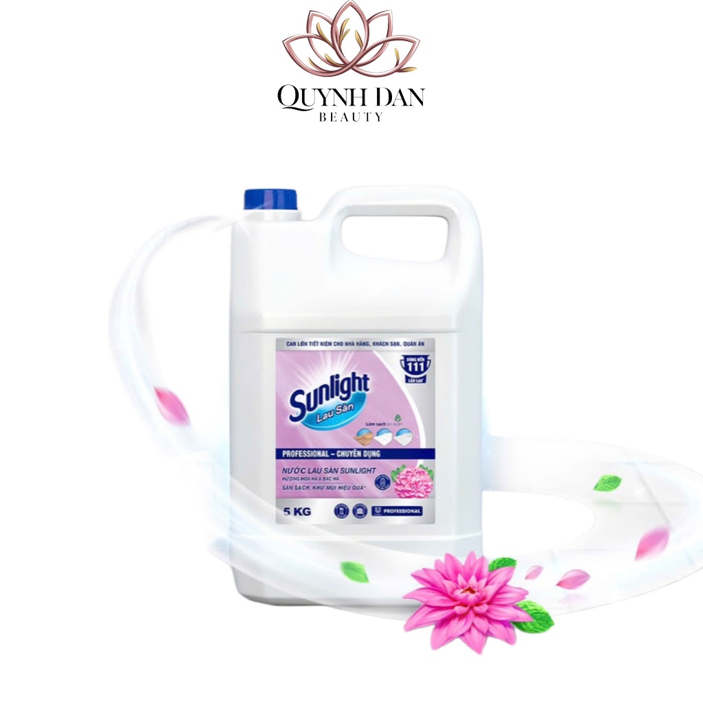 Nước lau sàn Sunlight 5kg Hương Hoa Hạ & Bạc Hà | Shopee Việt Nam
