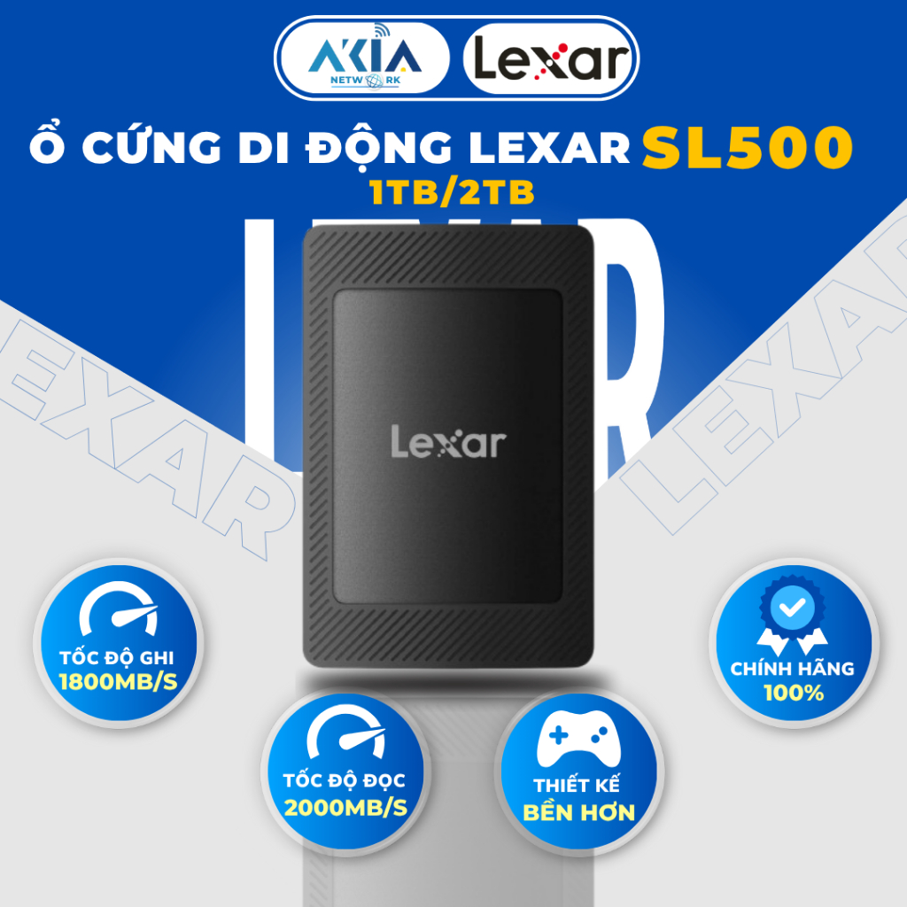 Ổ Cứng SSD Lexar SL500 1TB/ 2TB có magsafe | Tốc độ đọc lên đến 2000MB ...