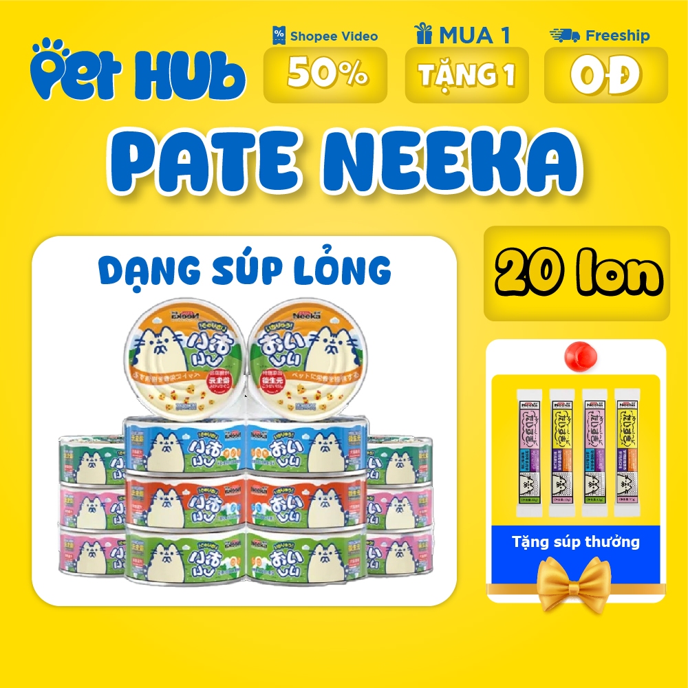 Combo 20 & 10 Lon Pate NEEKA SOUP Hộp Súp Dinh Dưỡng Cao, Thơm Ngon ...
