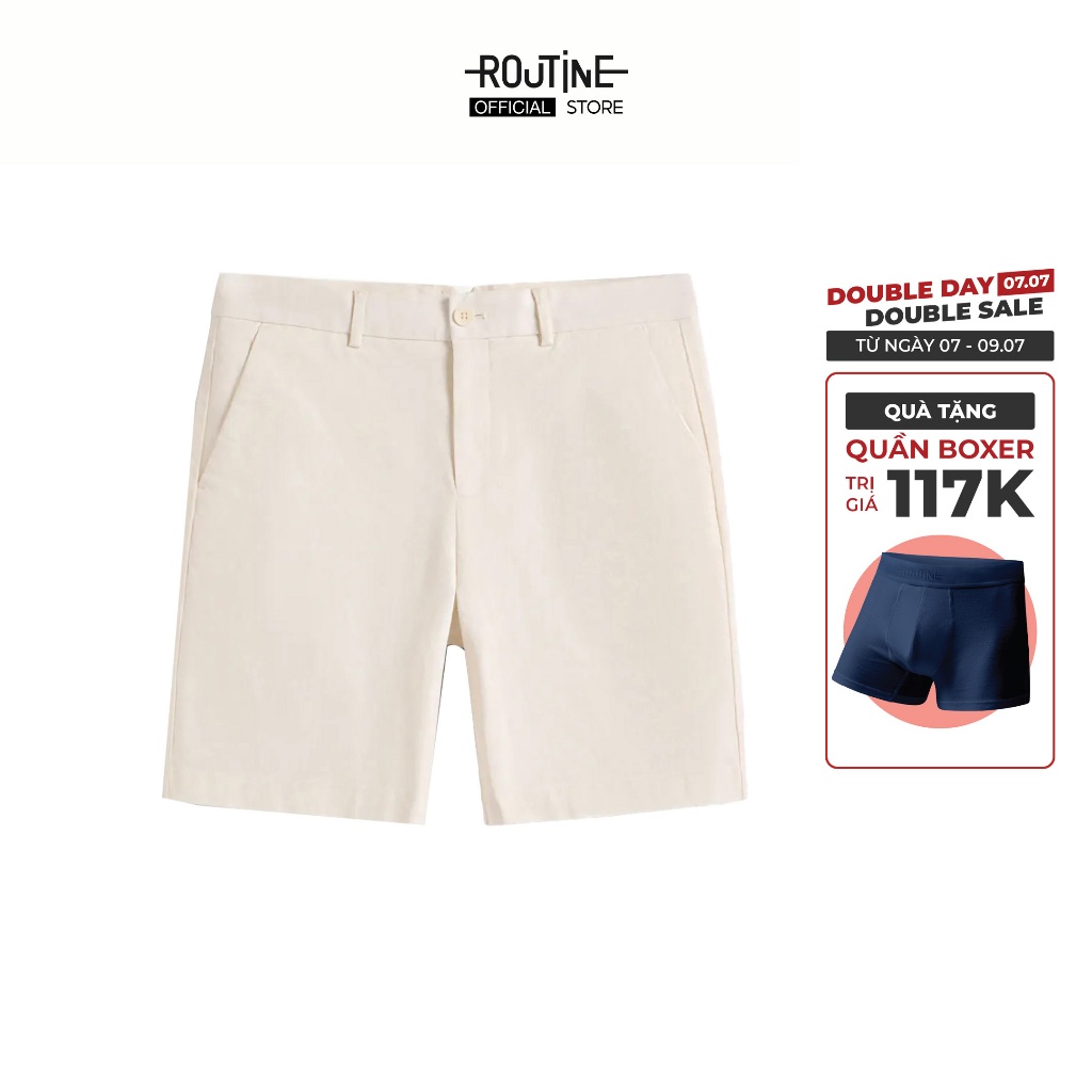 Quần Short Khaki Nam Vải Dobby Form Straight - Routine 10F24PSH041 ...