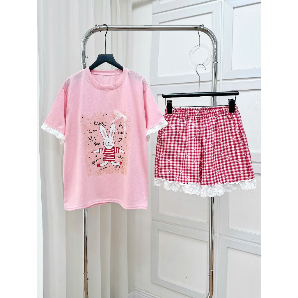 Sét Bộ thỏ ( RABBLY ) Cotton thun _9165_chân ngắn BTQ2 | Shopee Việt Nam