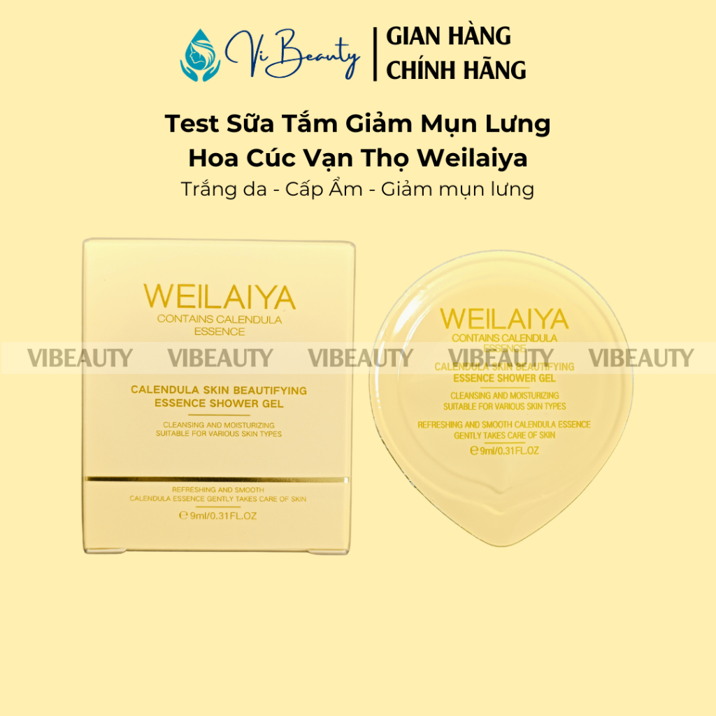 Sữa Tắm Trắng Da WEILAIYA Hương Cúc Vạn Thọ Calendula Test Mini 9ml ...