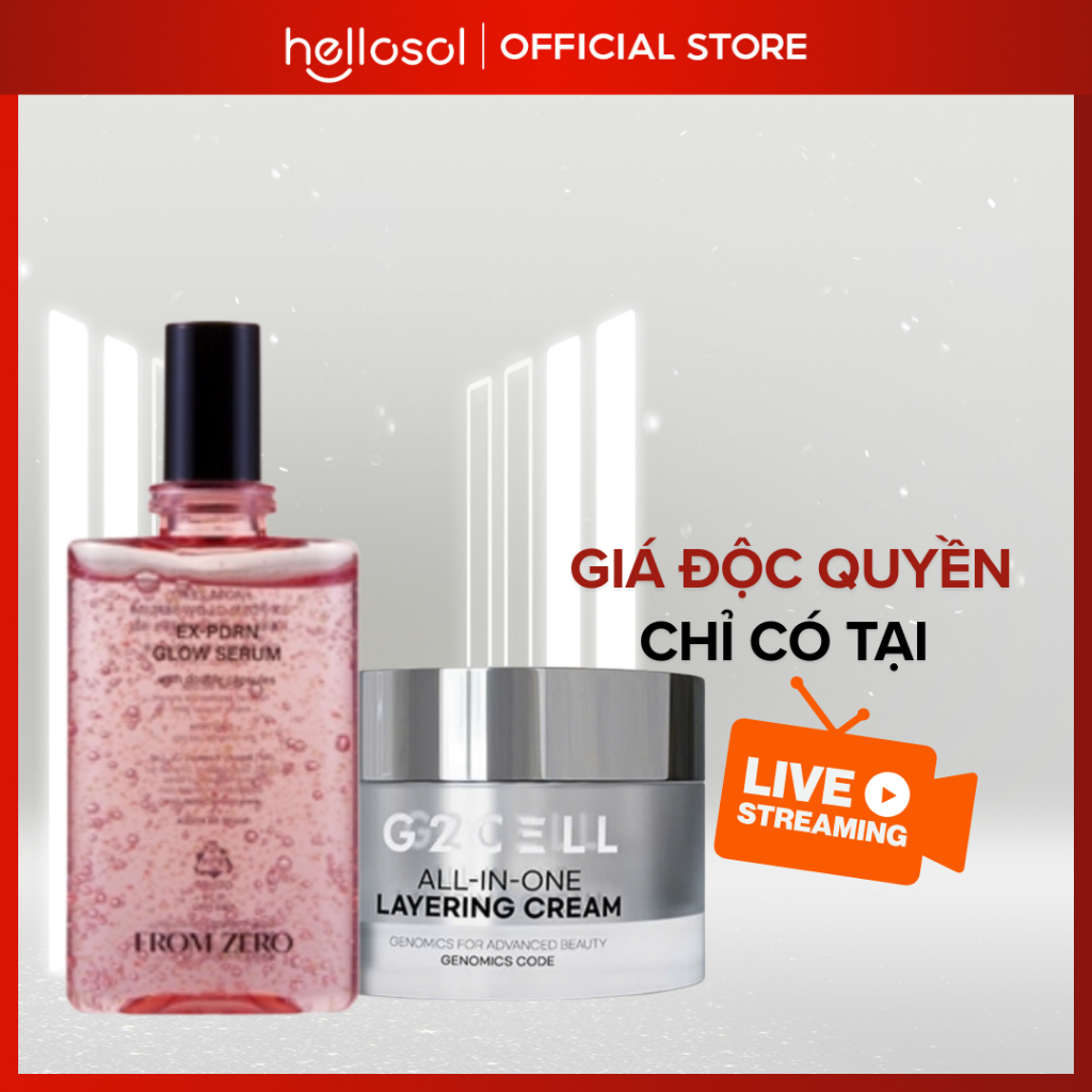 CB_187 Combo From Zero EX-PDRN Glow Serum 100ml+Kem dưỡng All-in-One ...