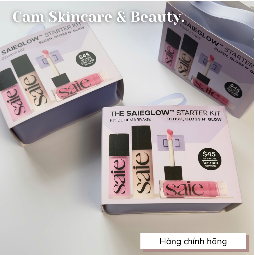 Set Trang Điểm 3 Món Minisize Saie The SaieGlow™ Starter Kit | Shopee Việt Nam