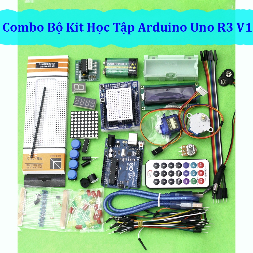 Combo Bộ Kit Arduino Uno R3 V1 Bộ Học Tập Lập Trình Cơ Bản đến Nâng Cao ...