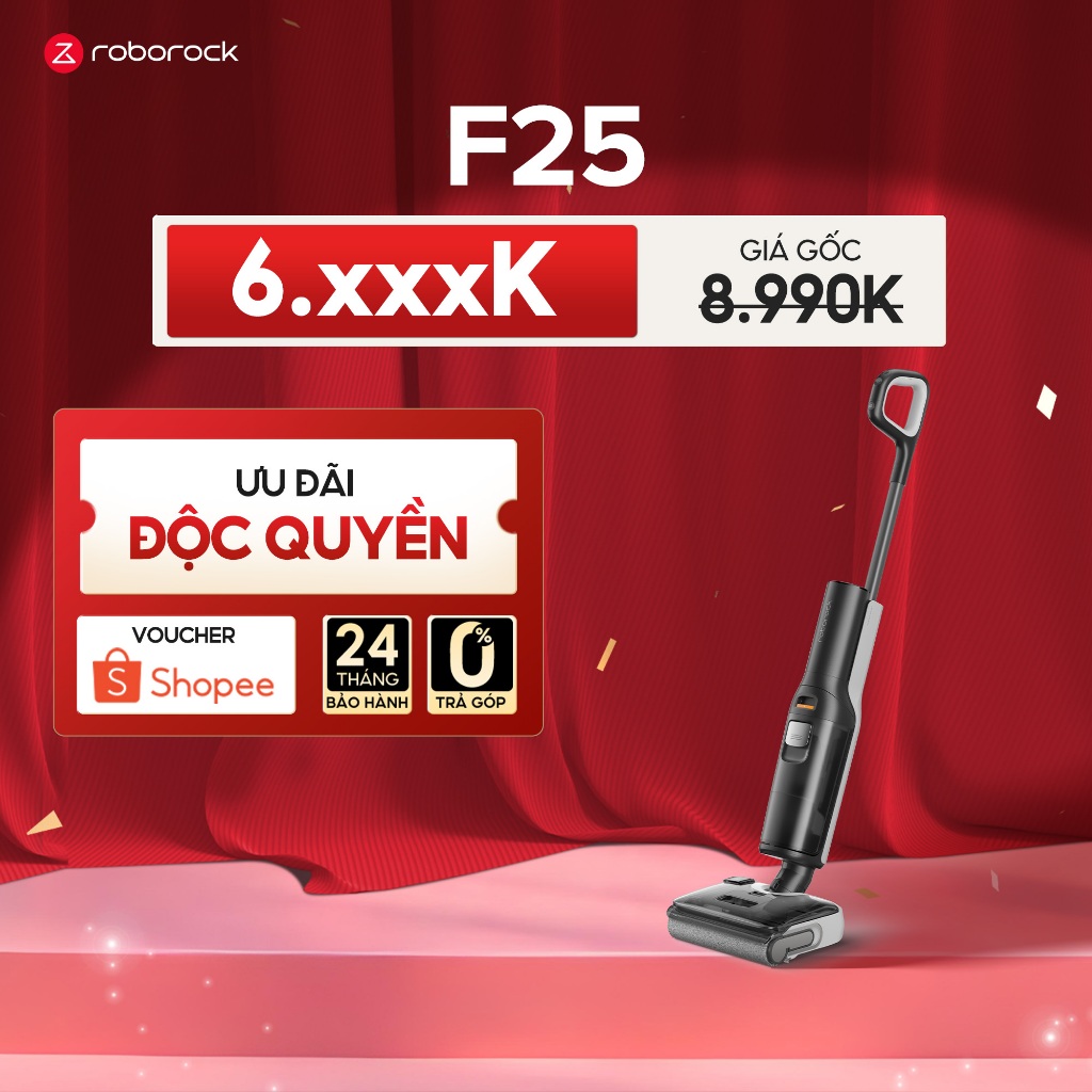 Roborock F25 | F25 RT | F25 ACE | F25 Ultra máy hút bụi lau sàn | Lực hút 20000Pa | Bảo hành 2 ...