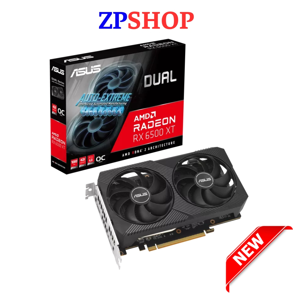 Card màn hình Asus Dual Radeon RX 6500 XT OC Edition 4GB GDDR6 ; Hàng Chính Hãng | Shopee Việt Nam