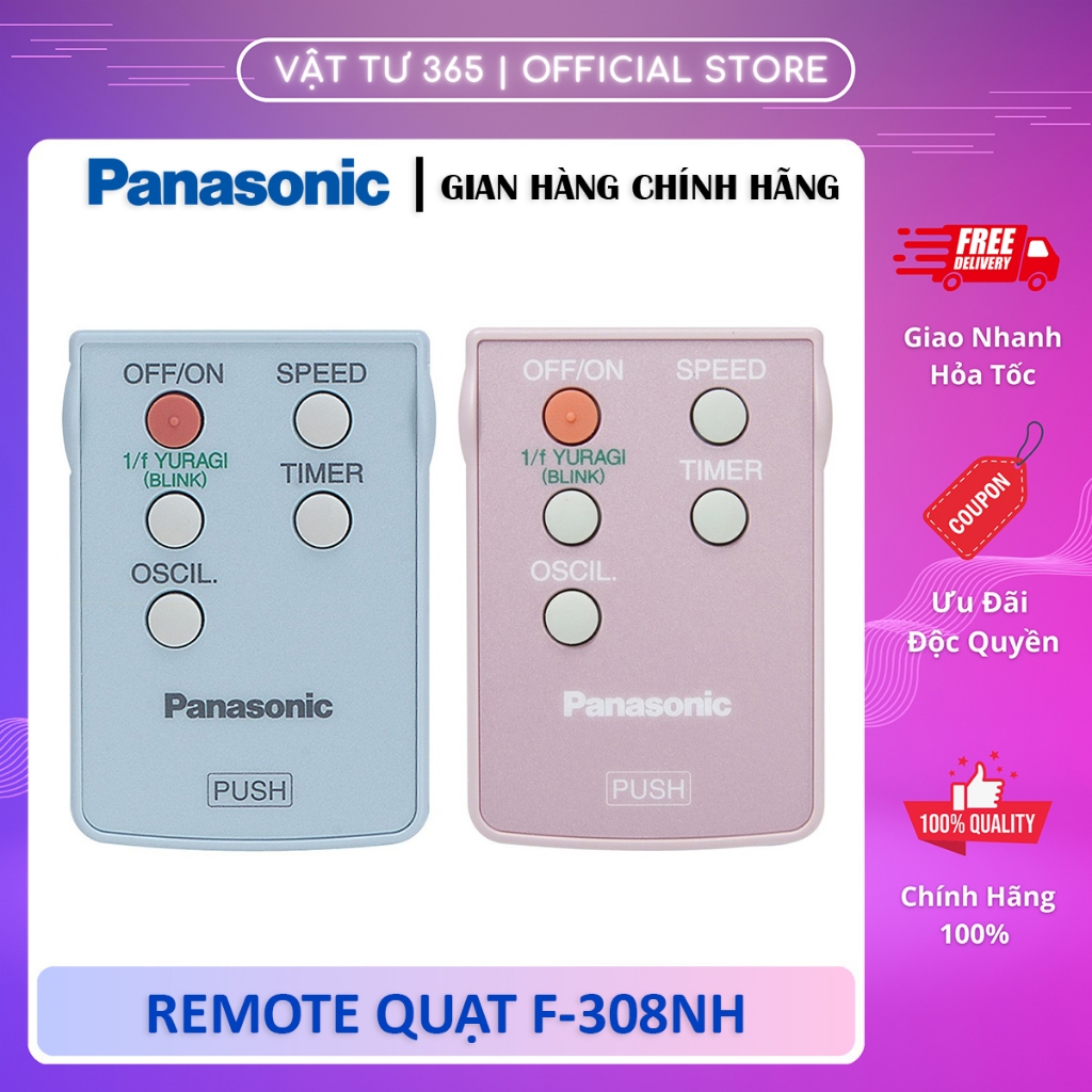 Remote Quạt đứng Panasonic F-308NHP/F-308NHB chính hãng | Điều khiển F ...