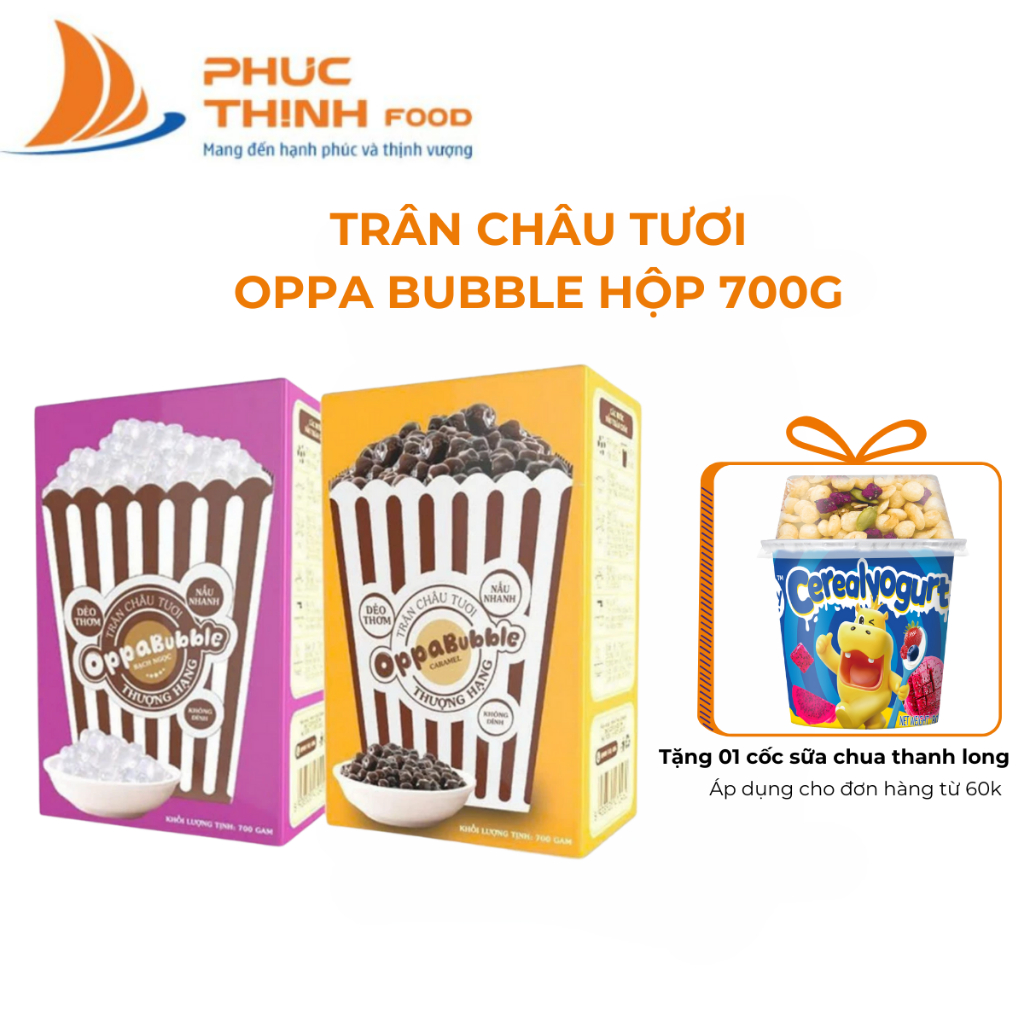 Trân Châu Tươi Oppa Bubble Cao Cấp Caramel, Hoàng Kim, Bạch Ngọc Nguyên ...