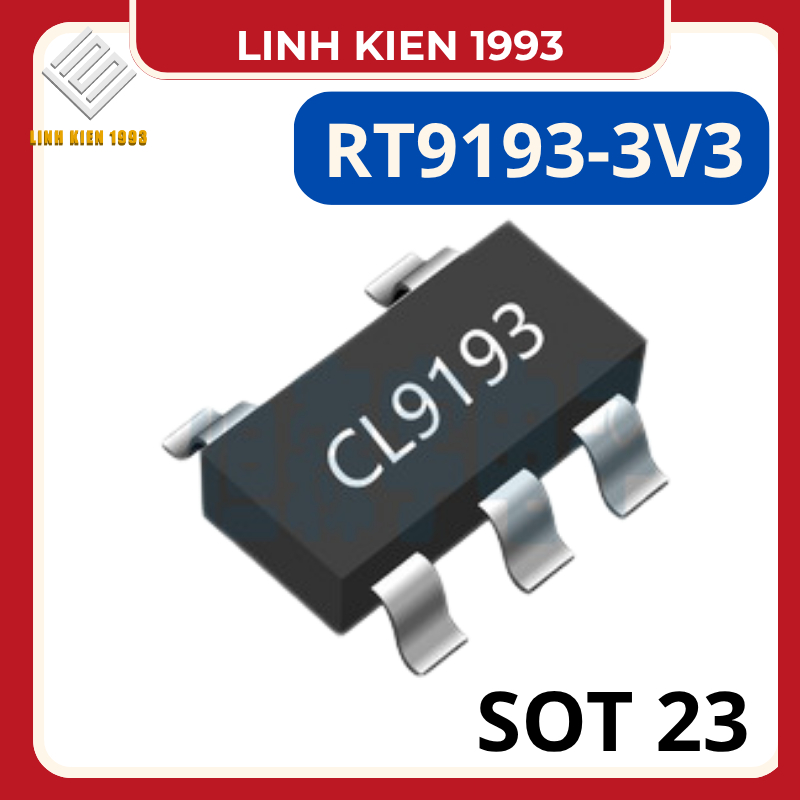 [ COMBO 2 CON ] IC nguồn ổn áp RT9193 3V3 SMD chính hãng | Shopee Việt Nam