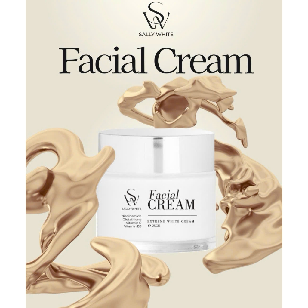 Kem dưỡng da SALLY WHITE - FACIAL CREAM 25g dưỡng trắng, hỗ trợ làm mờ ...