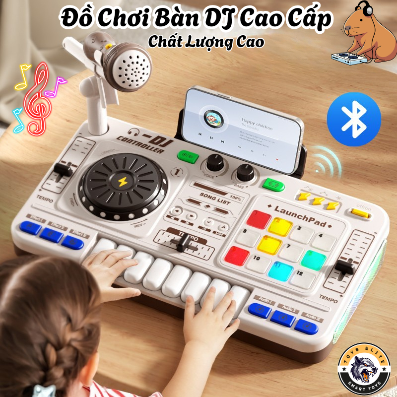 Đồ Chơi Bàn DJ Cao Cấp Cho Bé Kèm Mic Hát, Kết Nối Bluetooth, Có Đèn Âm ...