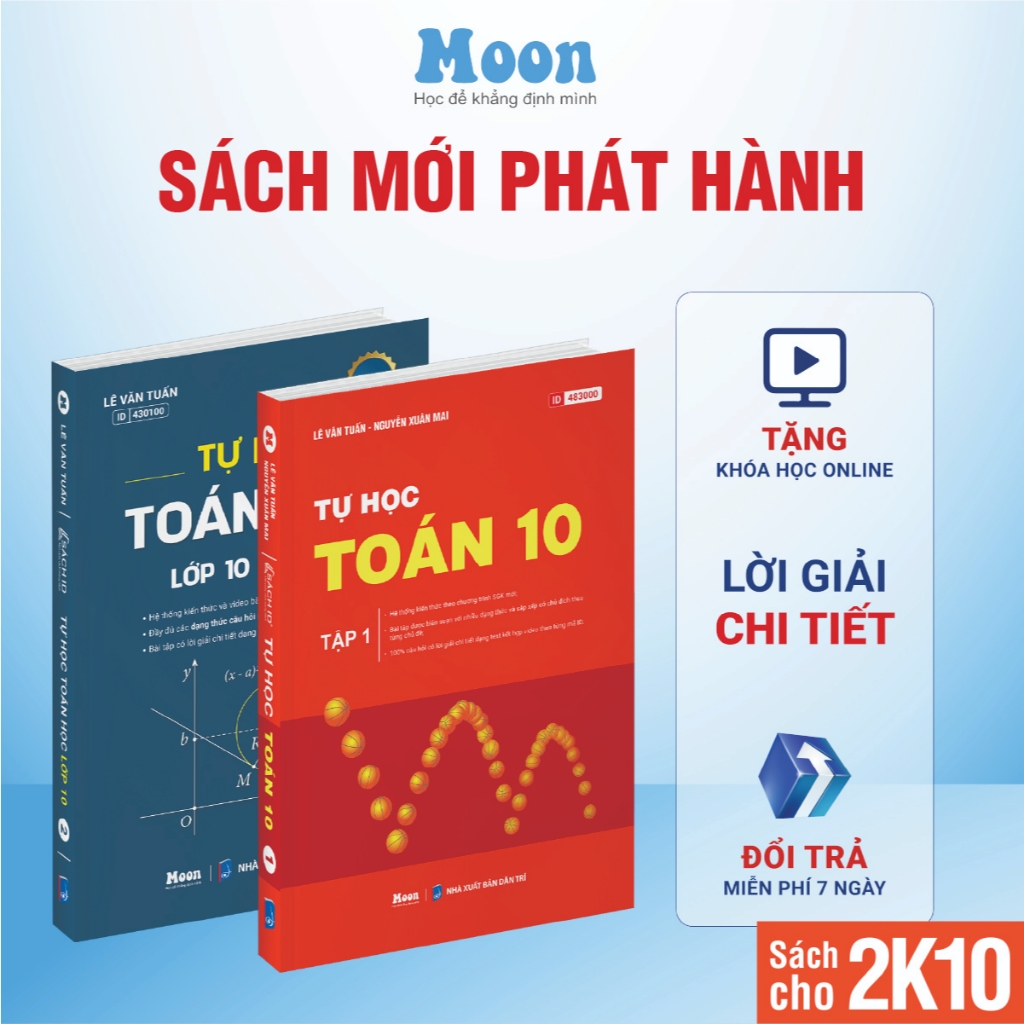 Sách - Tự học toán học lớp 10 ( tập 1 + tập 2 ) | SachID | Shopee Việt Nam