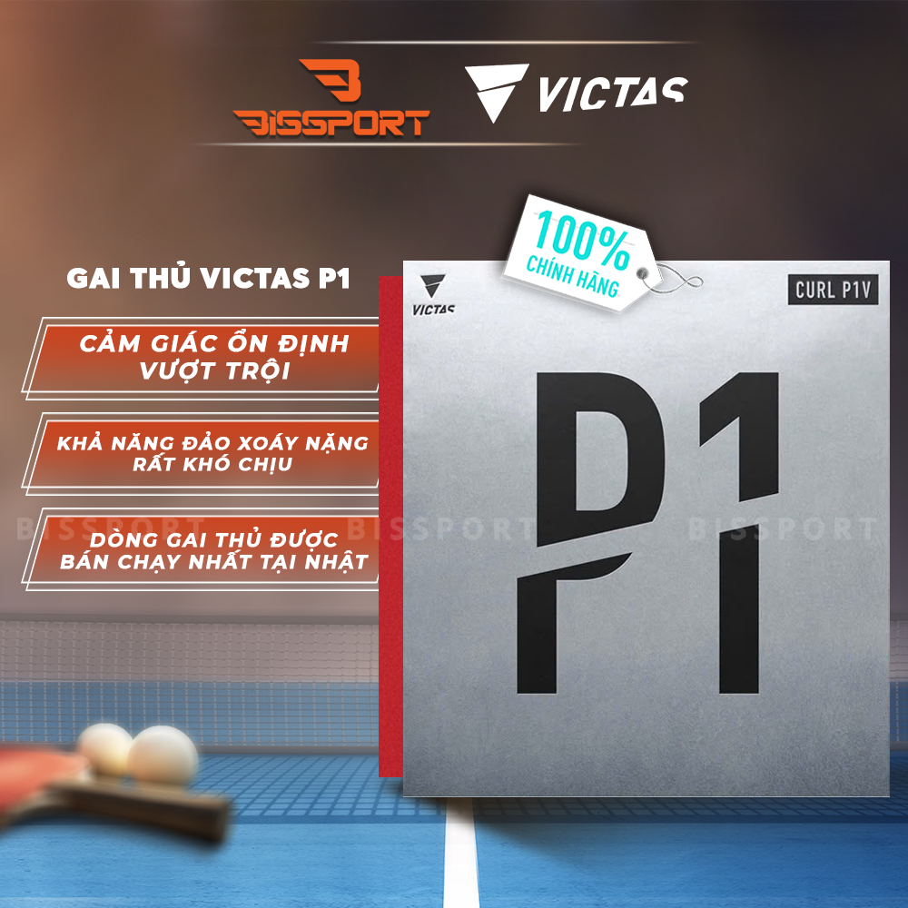 Mặt Vợt Bóng Bàn Victas P1 Gai Thủ Chính Hãng - Xoáy Mạnh, Kiểm Soát Cao, Cân Bằng Hoàn Hảo Giữa ...