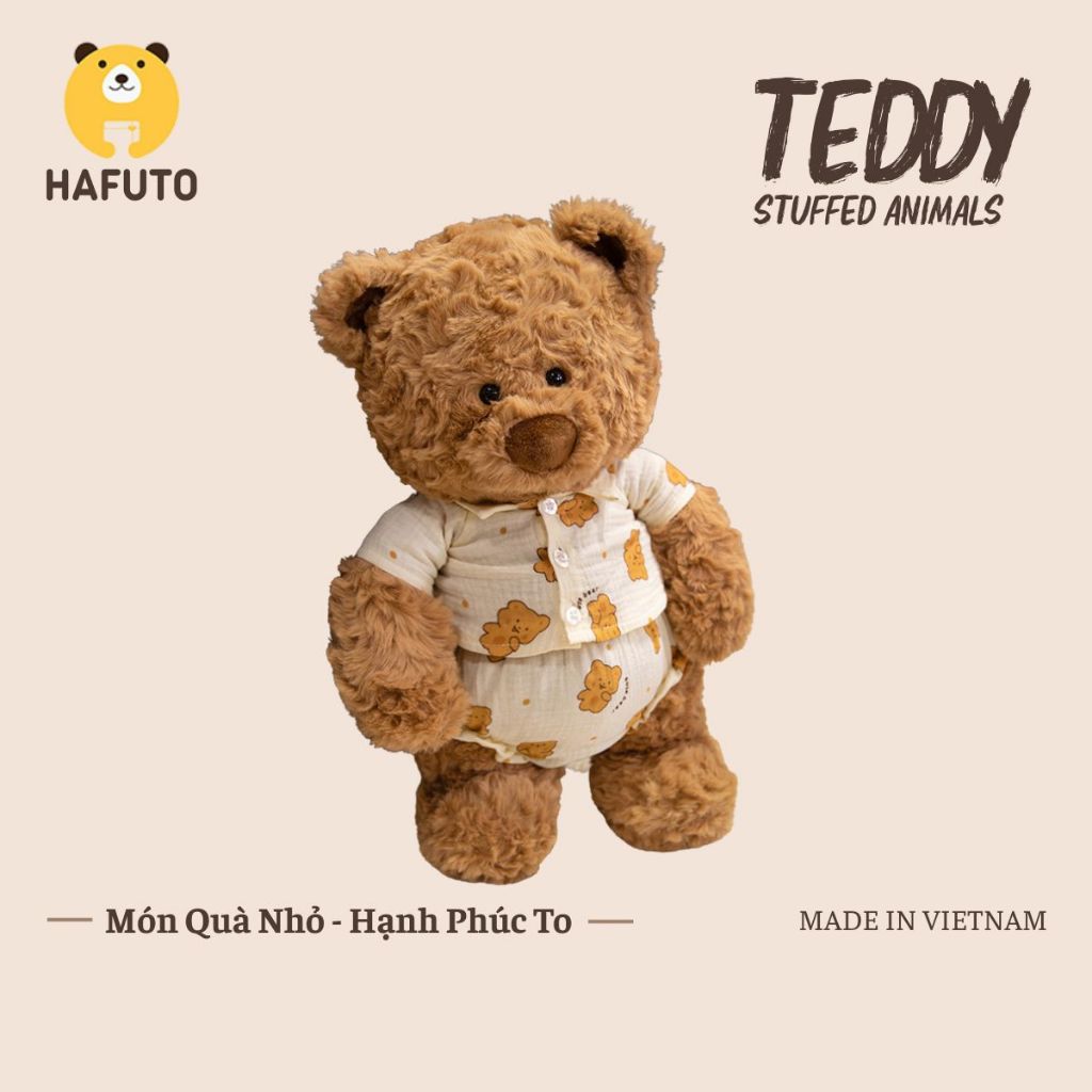 Gấu Bông Teddy, Voi Bông, Thỏ Bông Mặc Quần Áo Siêu Xinh Cao Cấp Hafuto ...
